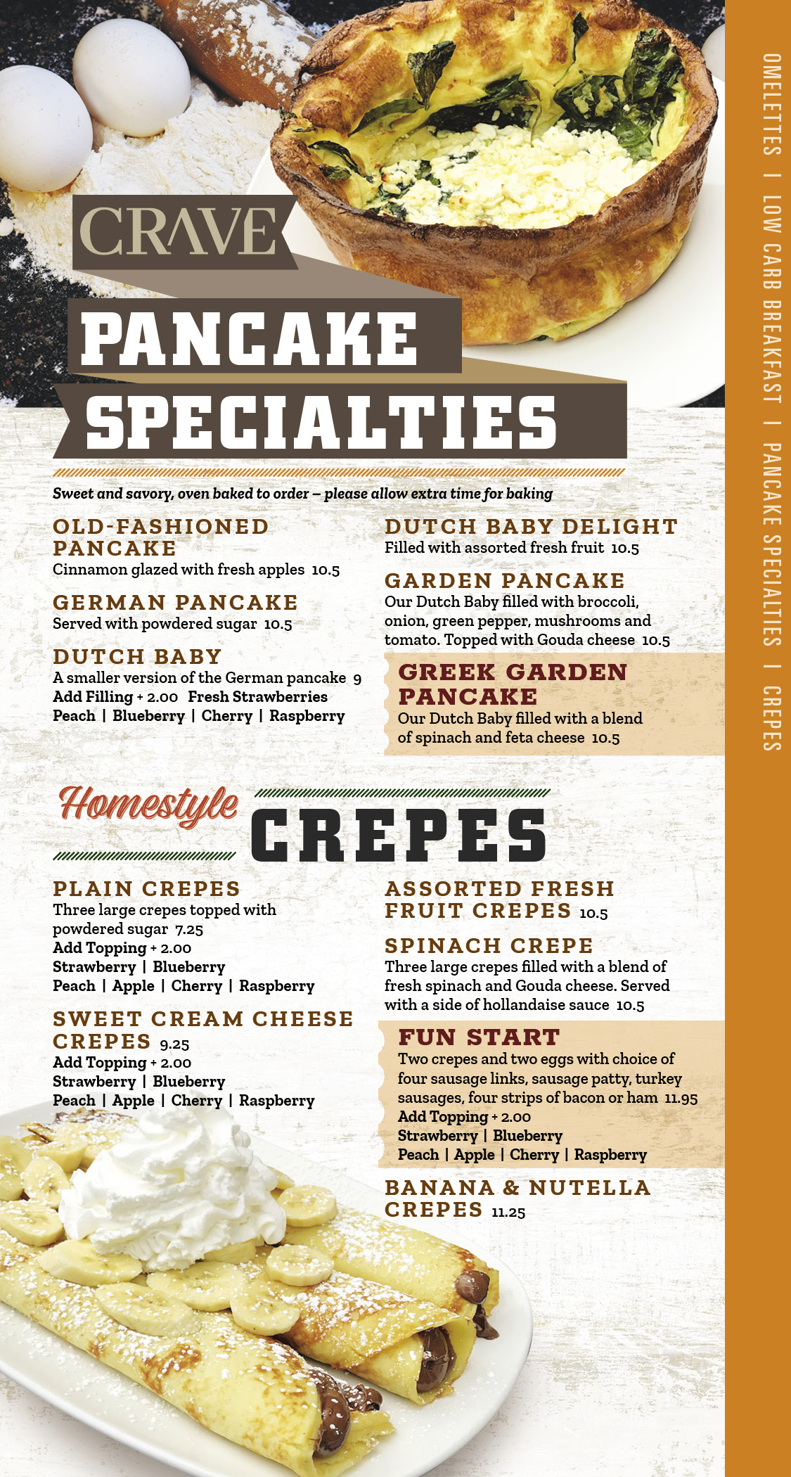 Menu - Crave Kitchen & Cocktails