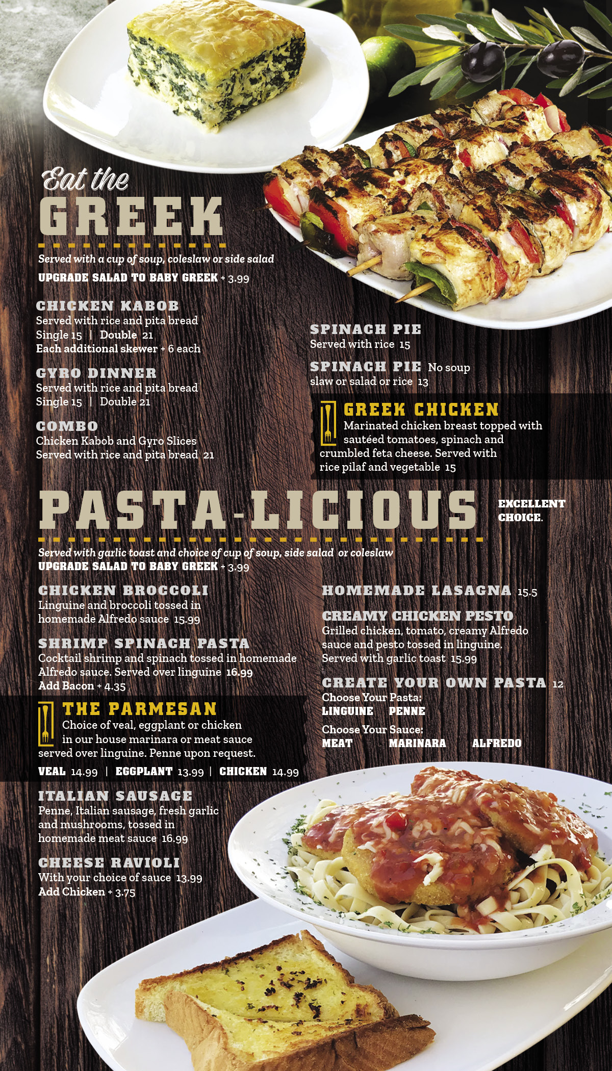 Menu - Crave Kitchen & Cocktails