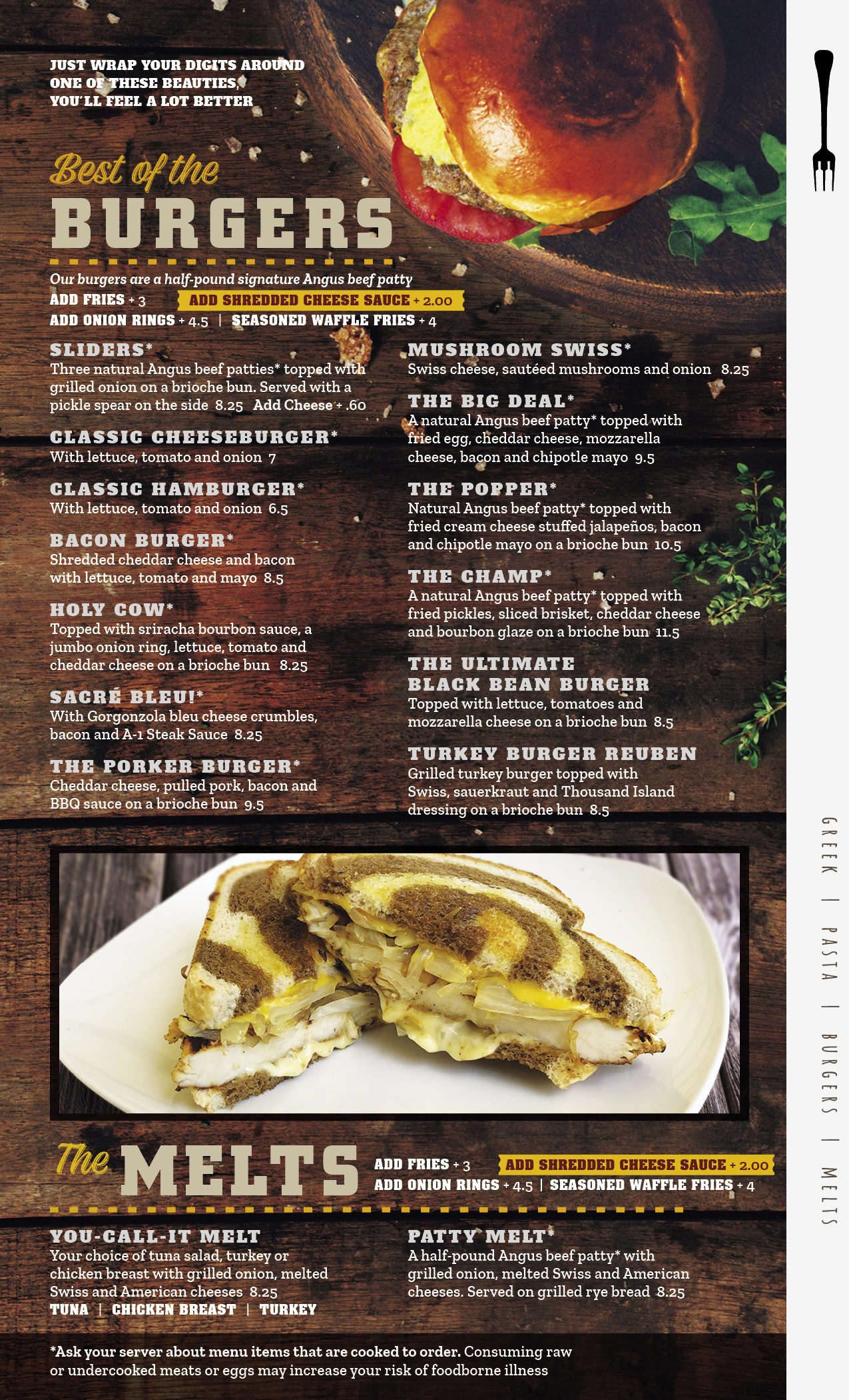 Menu - Crave Kitchen & Cocktails